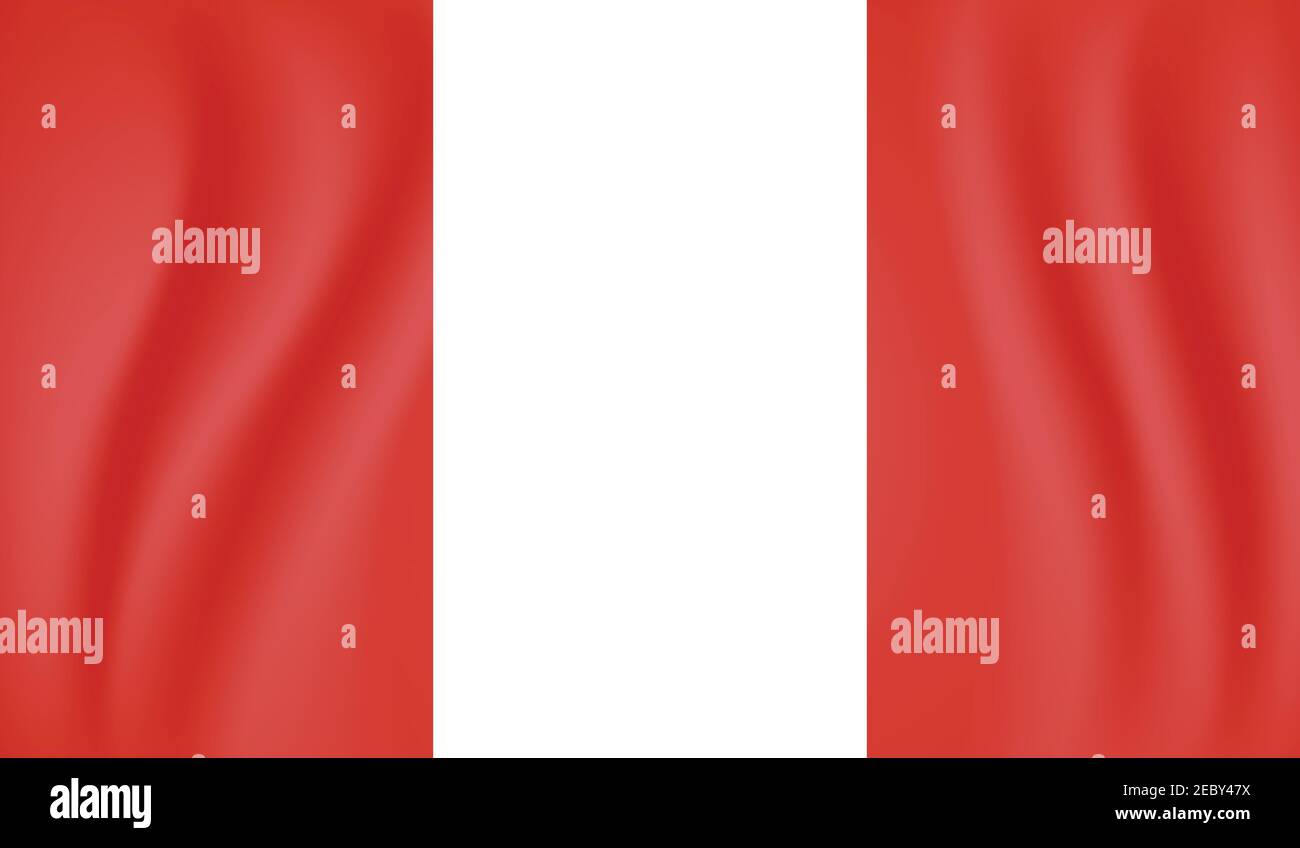 Peru flag with waving texture. Vector background Stock Vector Image ...