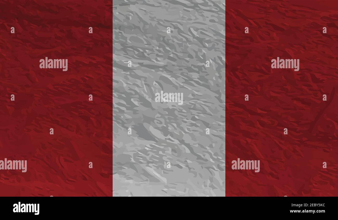 Grunge Peru flag. Peru flag with waving grunge texture Stock Vector ...