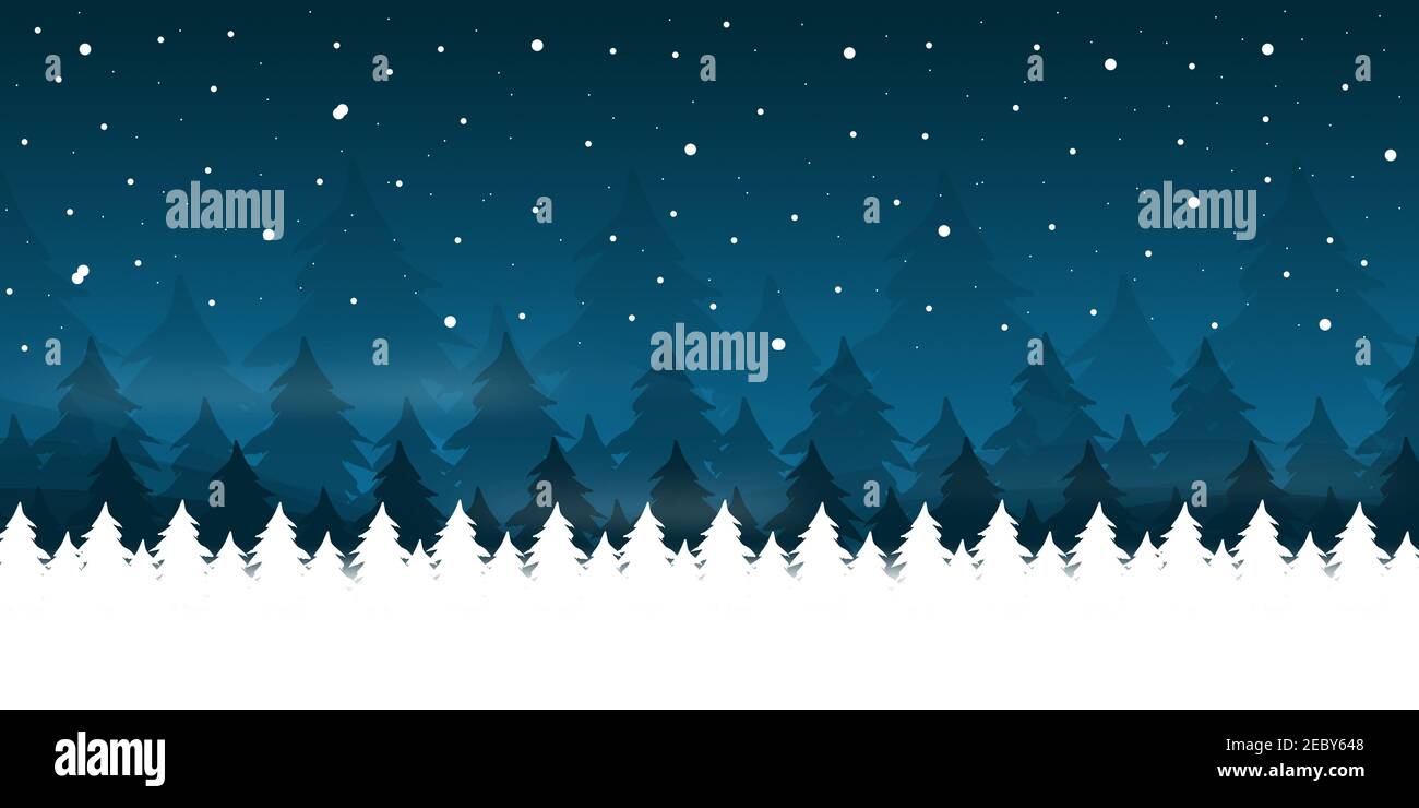 Landscape snowy background wallpaper concept design. Modern Christmas ...