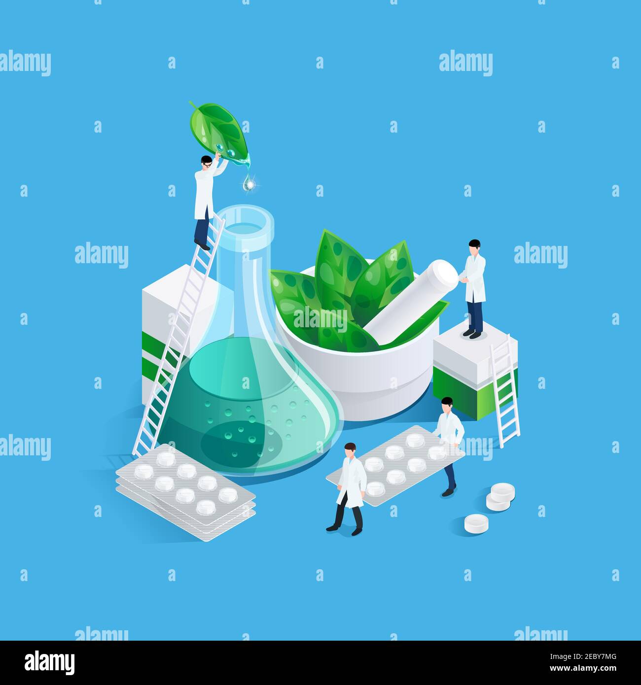 Conceptual background with pharmacy medication images of drug ...
