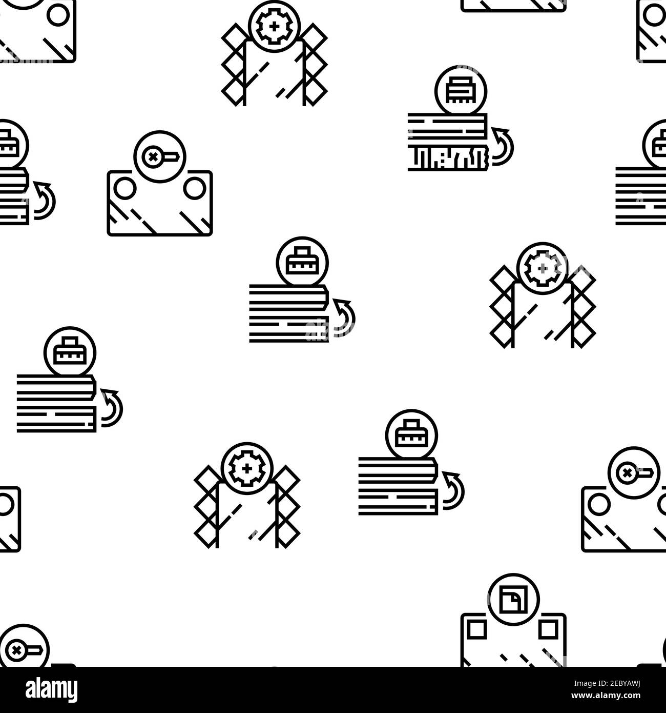 Mirror Installation Vector Seamless Pattern Stock Vector Image & Art ...