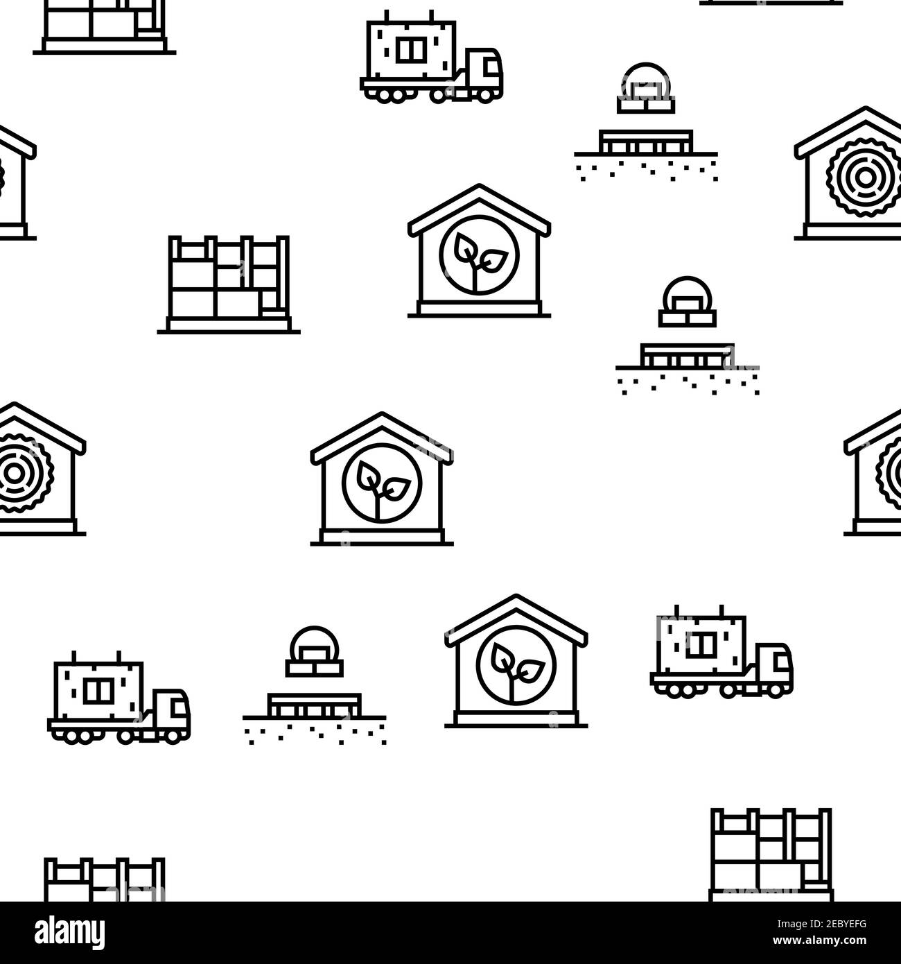 Timber Frame House Vector Seamless Pattern Stock Vector Image & Art - Alamy