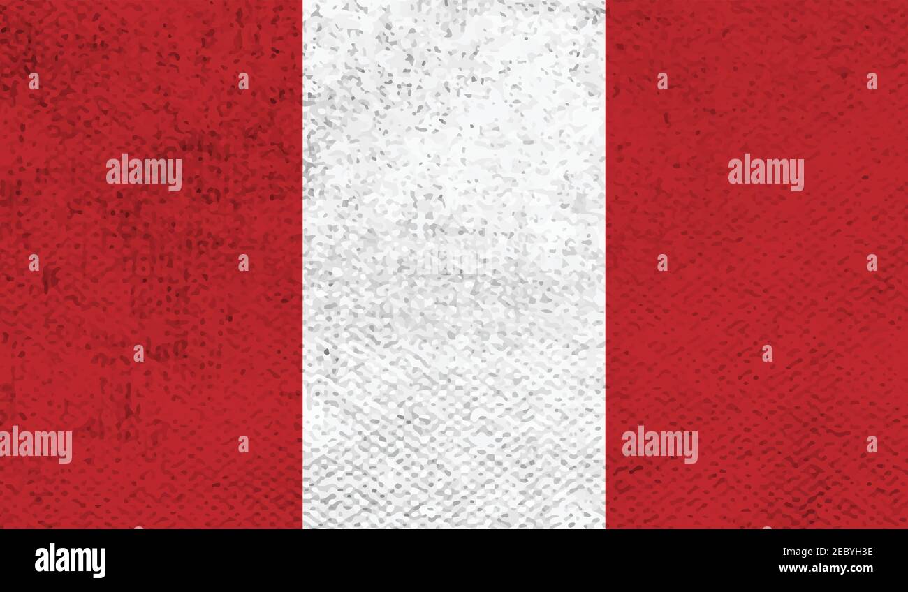 Peru flag with waving texture. Vector background Stock Vector Image ...