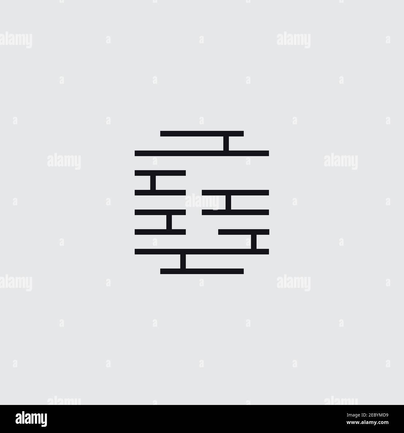 Construction letter G with brick illustration logo design vector ...
