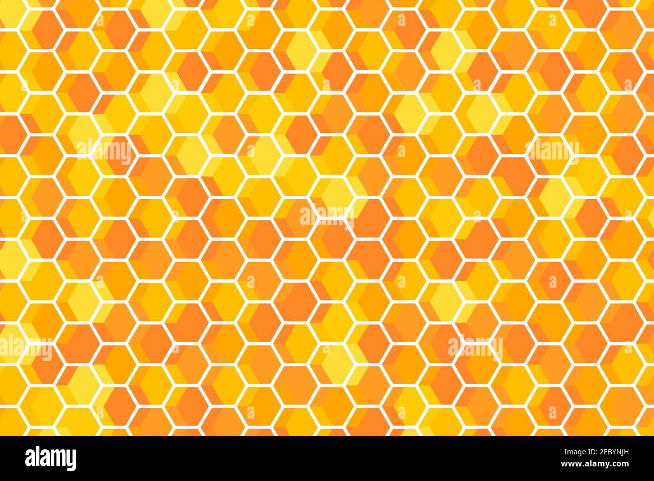 Golden background with honeycomb shapes. Vector illustration. Pattern ...
