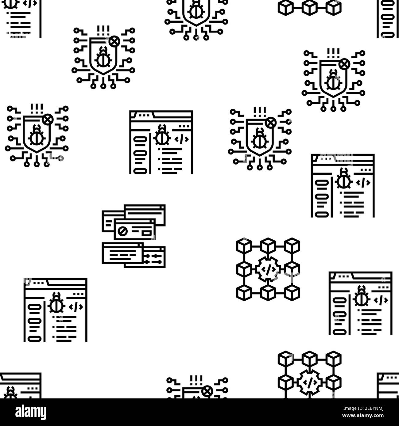 Debugging vector Black and White Stock Photos & Images - Alamy