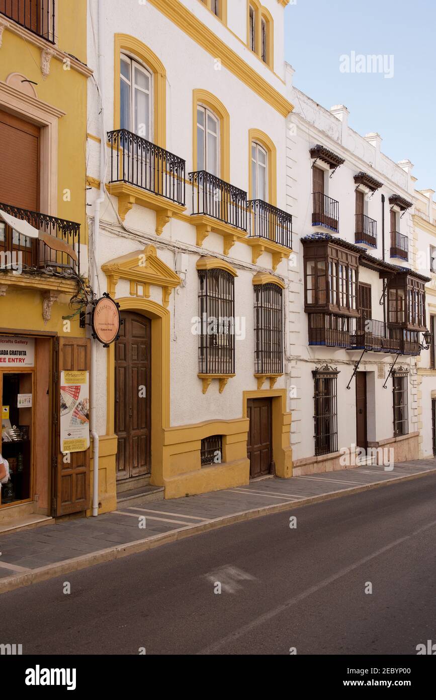 Traditional building in Ronda, Spain Stock Photo - Alamy