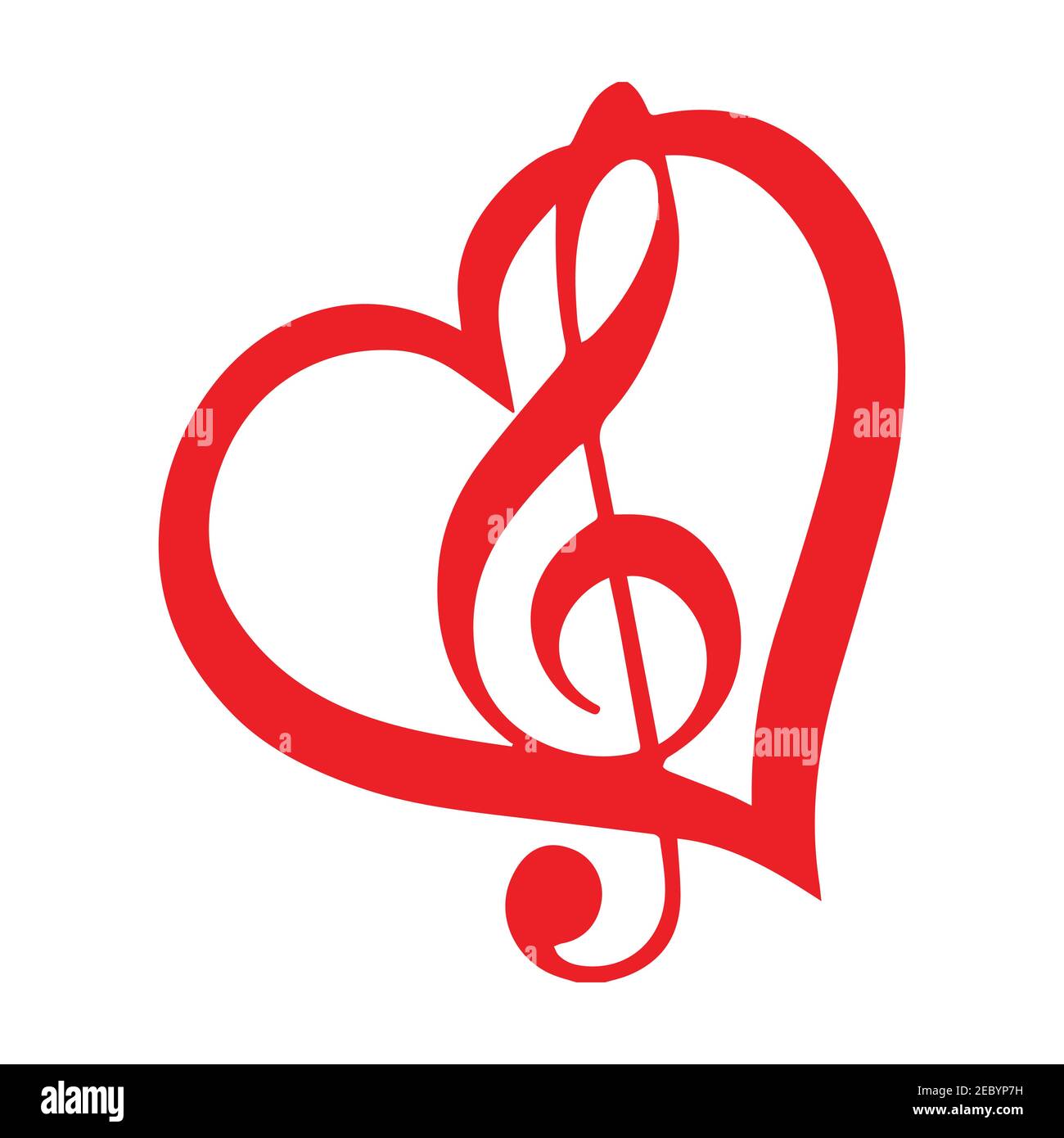 Heart bass clef music note hi-res stock photography and images - Alamy