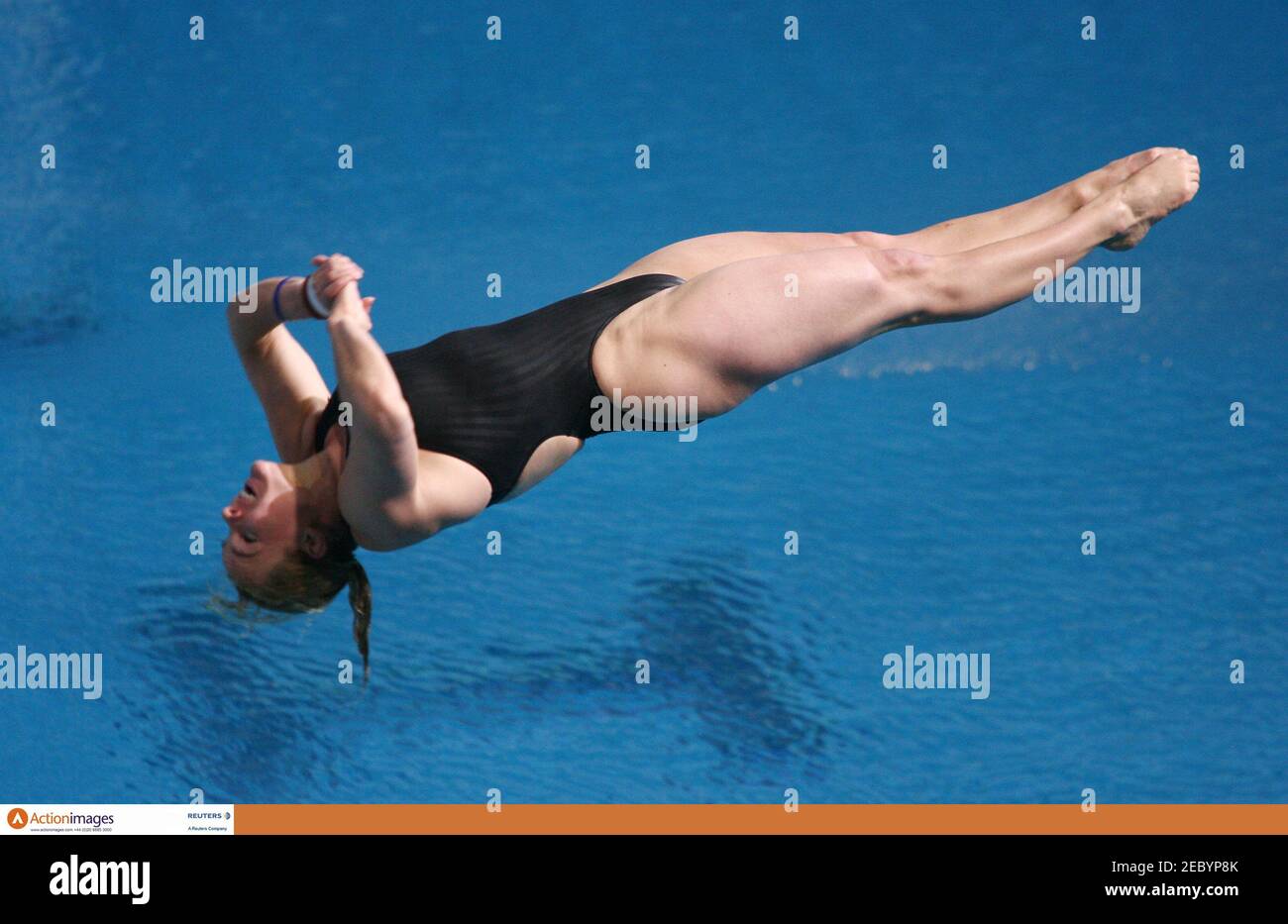 Canadas blythe hartley in action in the 1m springboard final hi-res ...