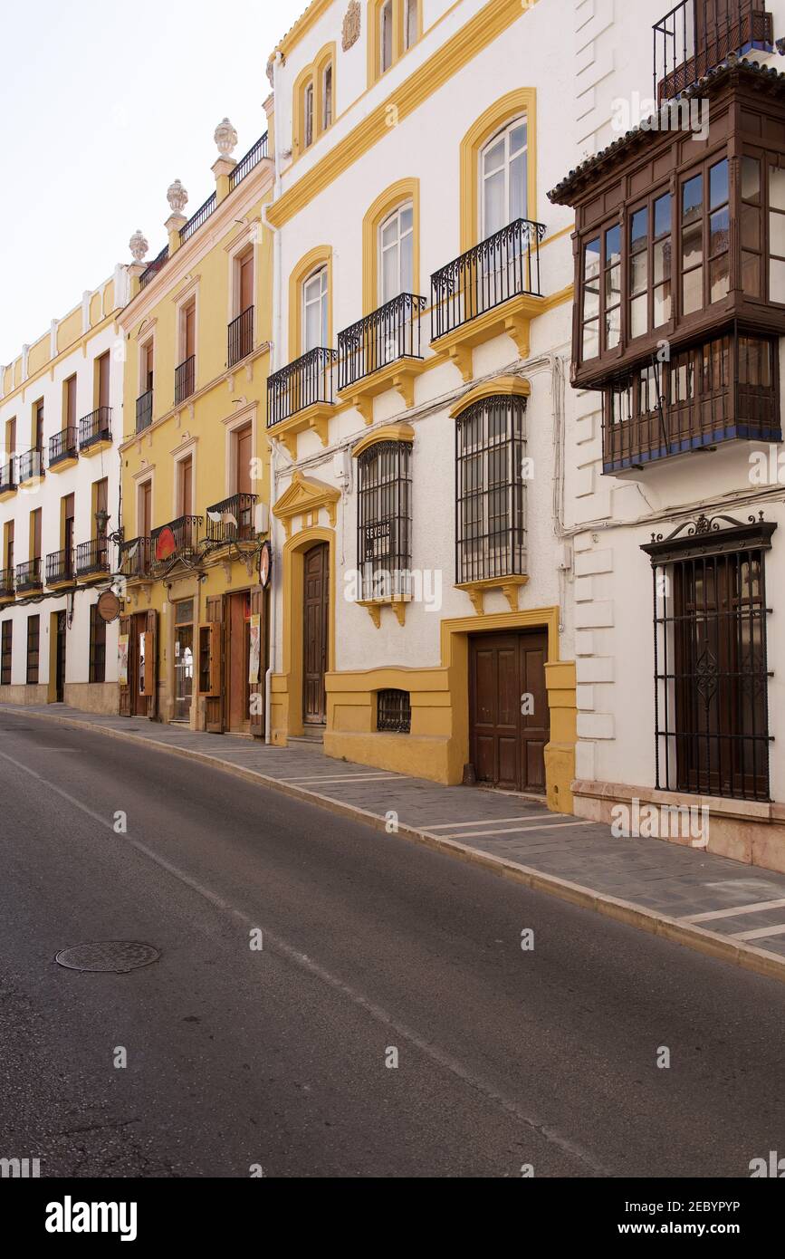 Traditional building in Ronda, Spain Stock Photo - Alamy