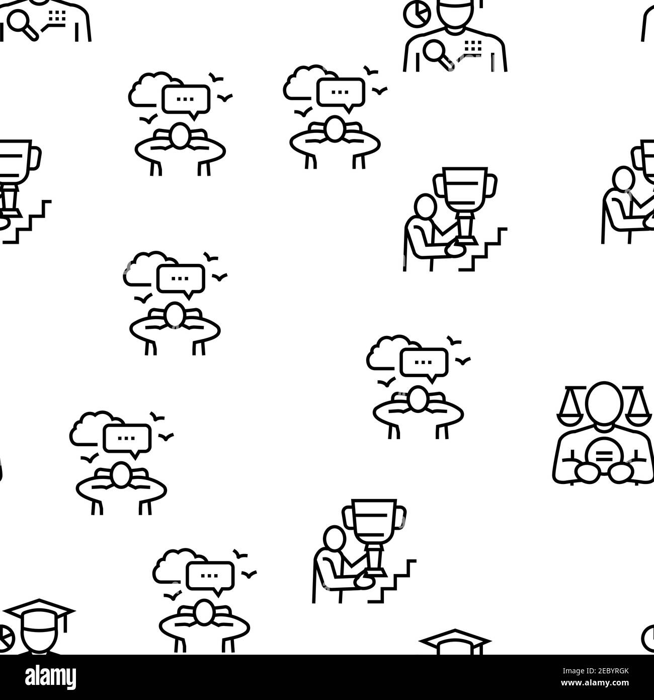 Values Human Life Vector Seamless Pattern Stock Vector Image & Art - Alamy