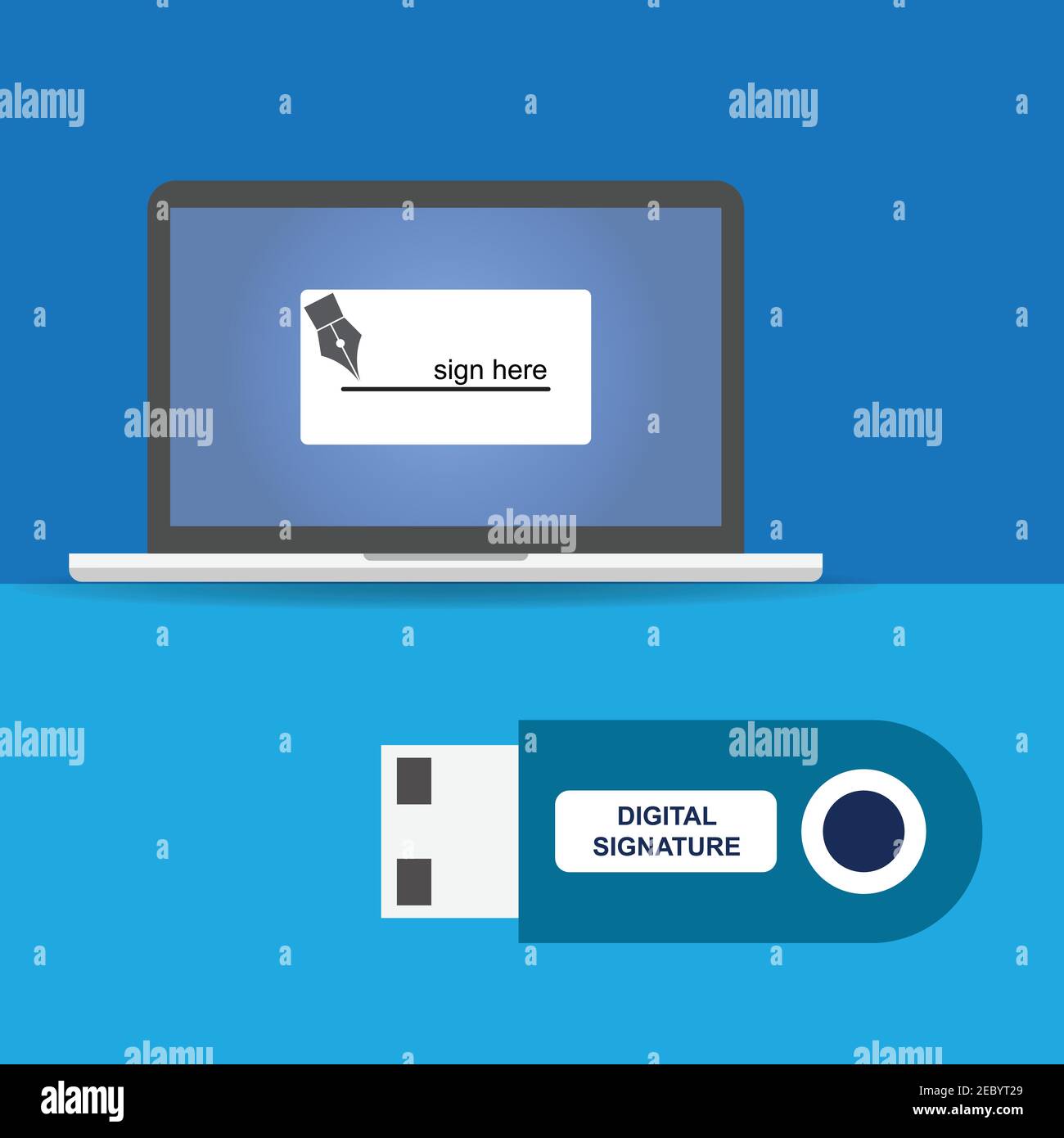 Valid digital signature Stock Vector Images - Alamy