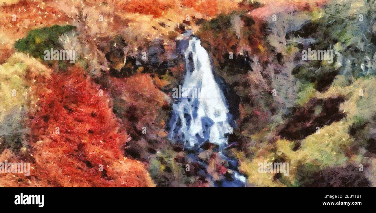 Picturesque waterfall landscape design hi-res stock photography and ...