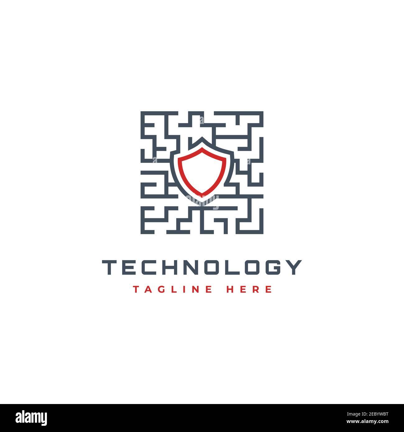 Cyber security concept logo Cut Out Stock Images & Pictures - Alamy