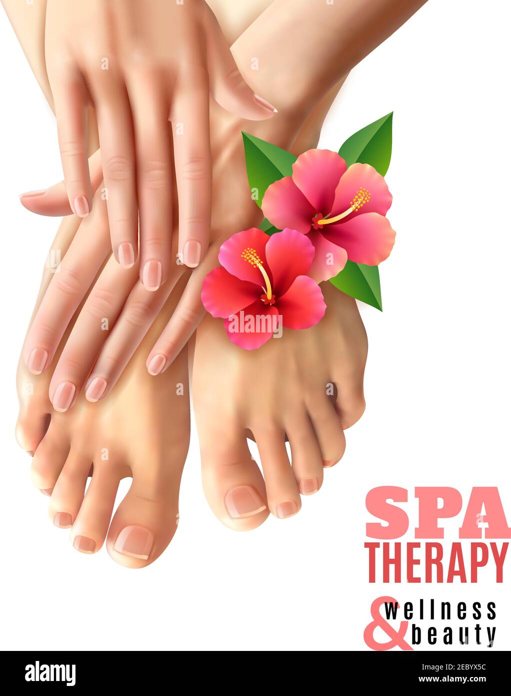 Flowers on feet Stock Vector Images - Alamy