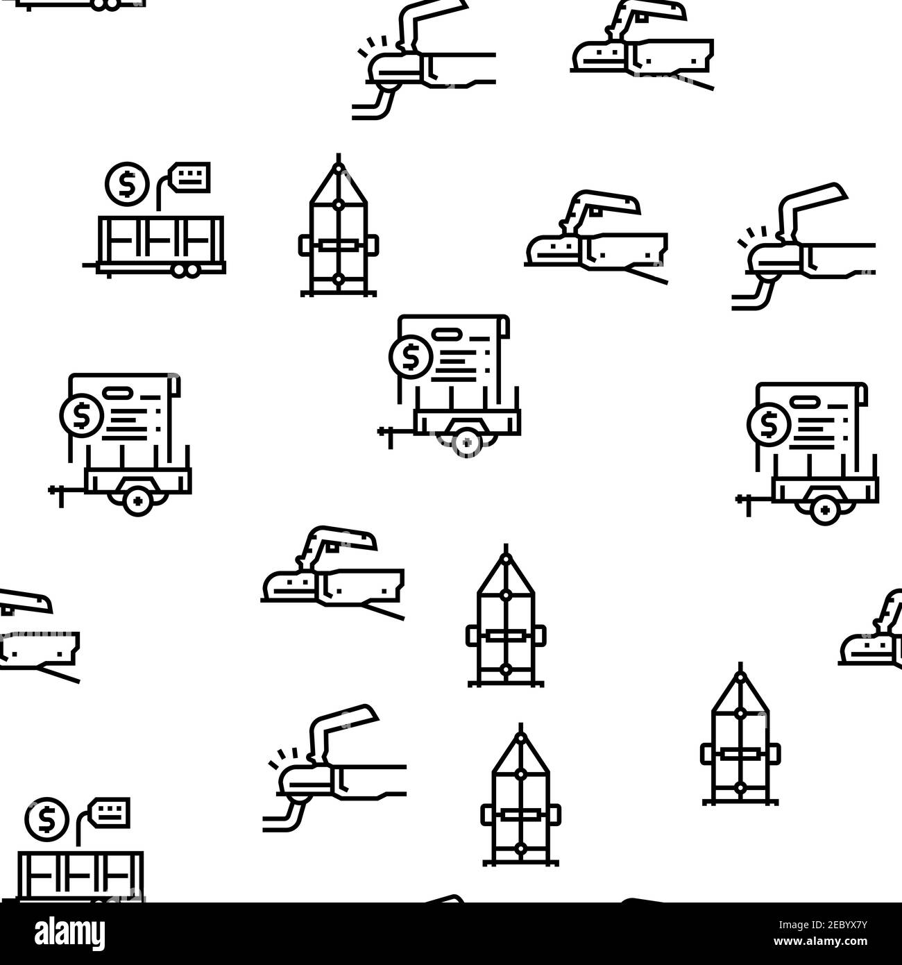 Trailer Transport Vector Seamless Pattern Stock Vector Image & Art - Alamy