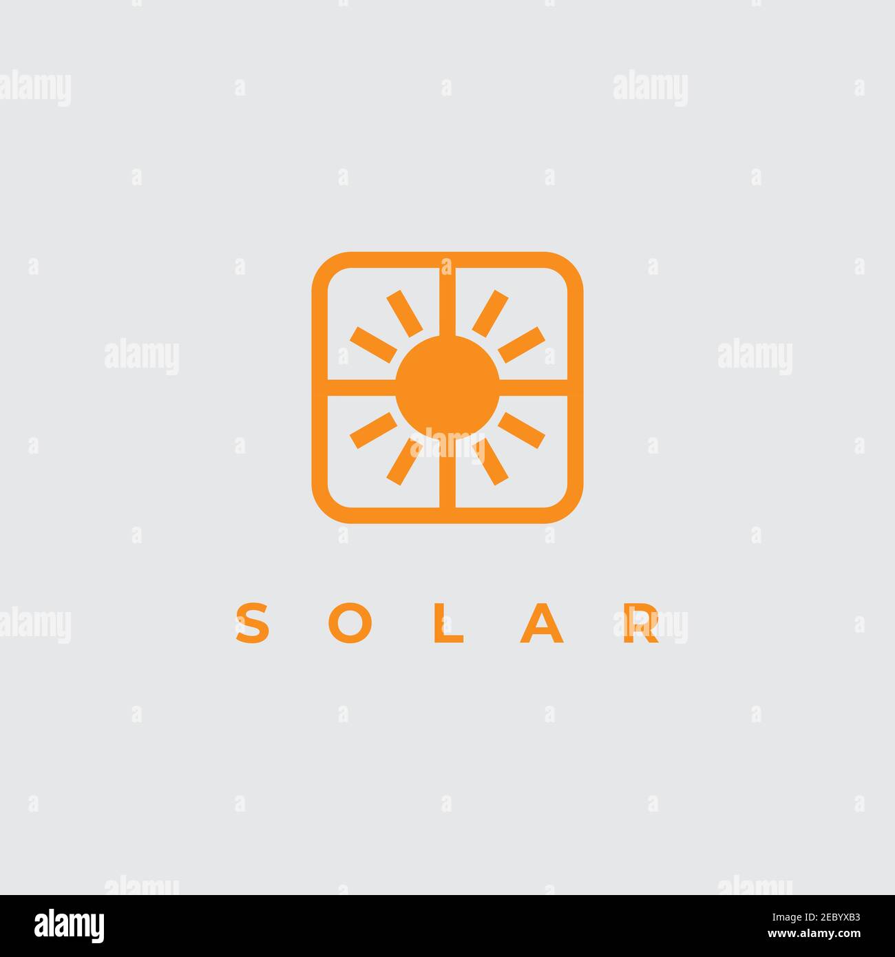 Sun logo design hi-res stock photography and images - Alamy