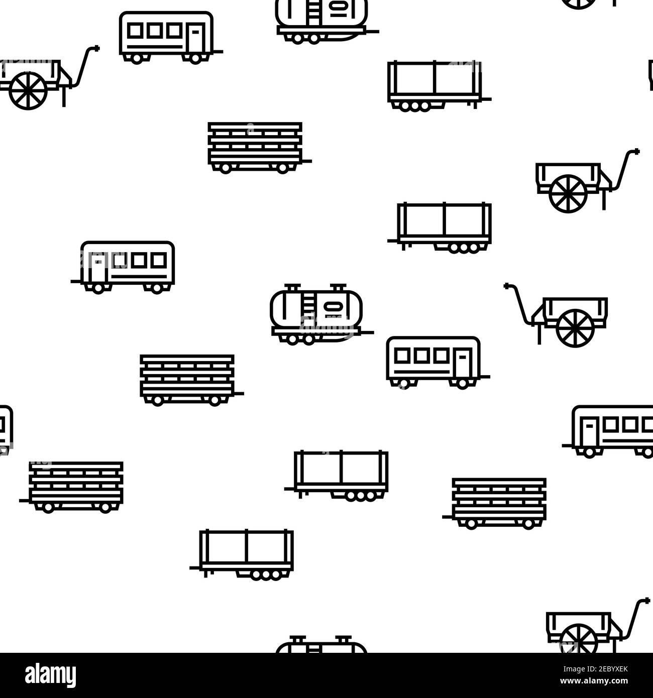 Trailer Transport Vector Seamless Pattern Stock Vector Image & Art - Alamy