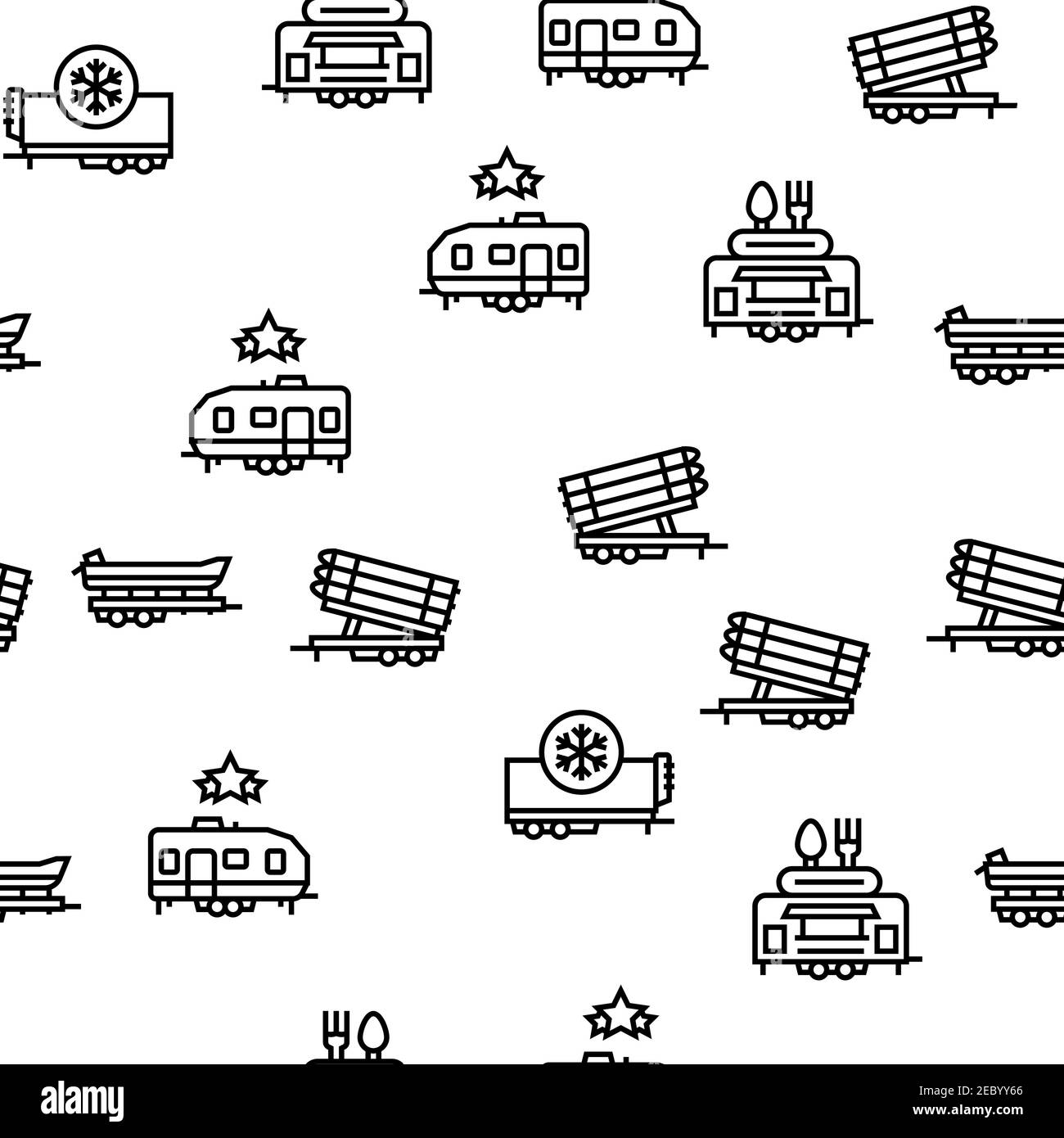 Trailer Transport Vector Seamless Pattern Stock Vector Image & Art - Alamy