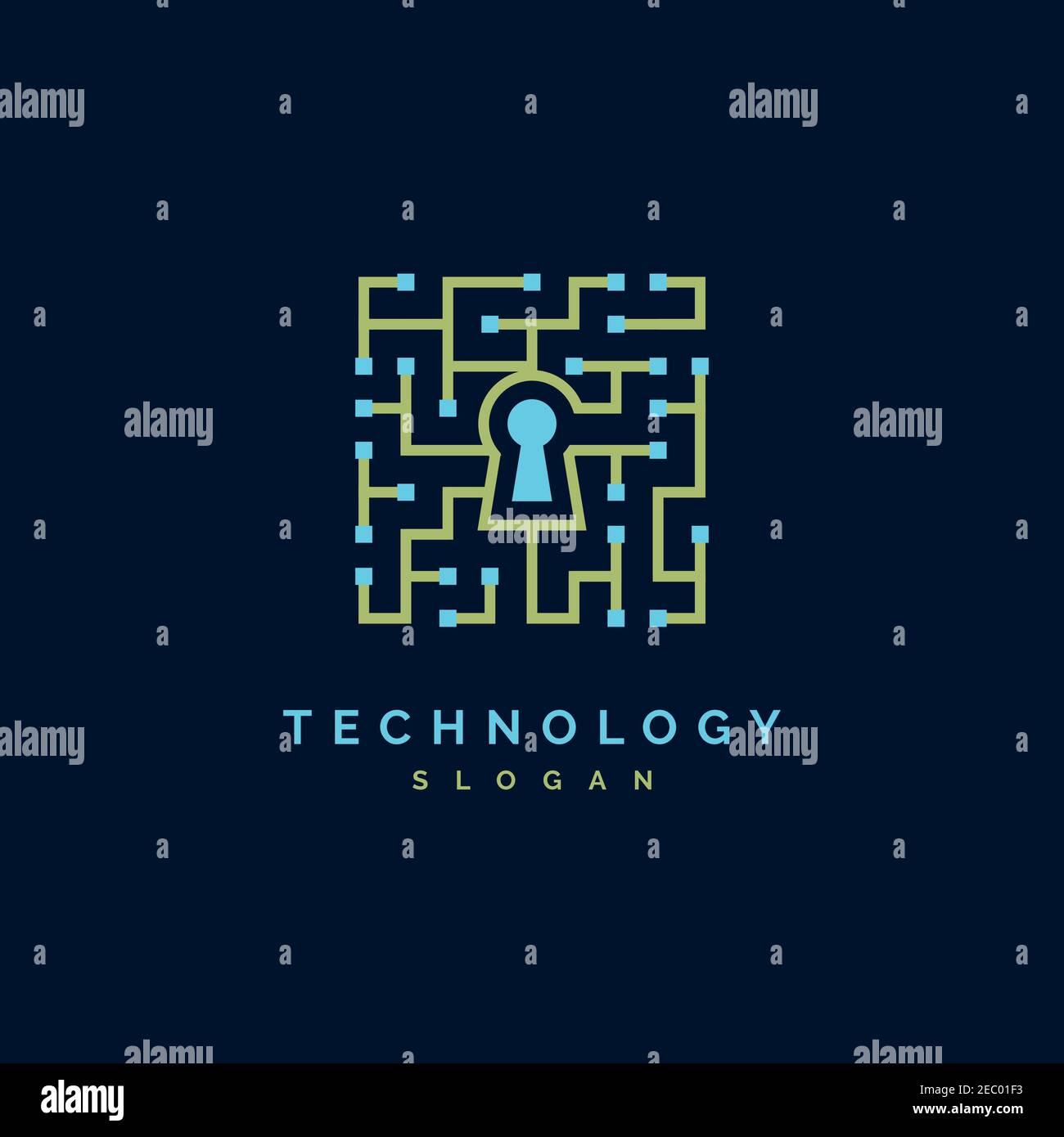 Security technology logo design inspiration vector template Stock ...
