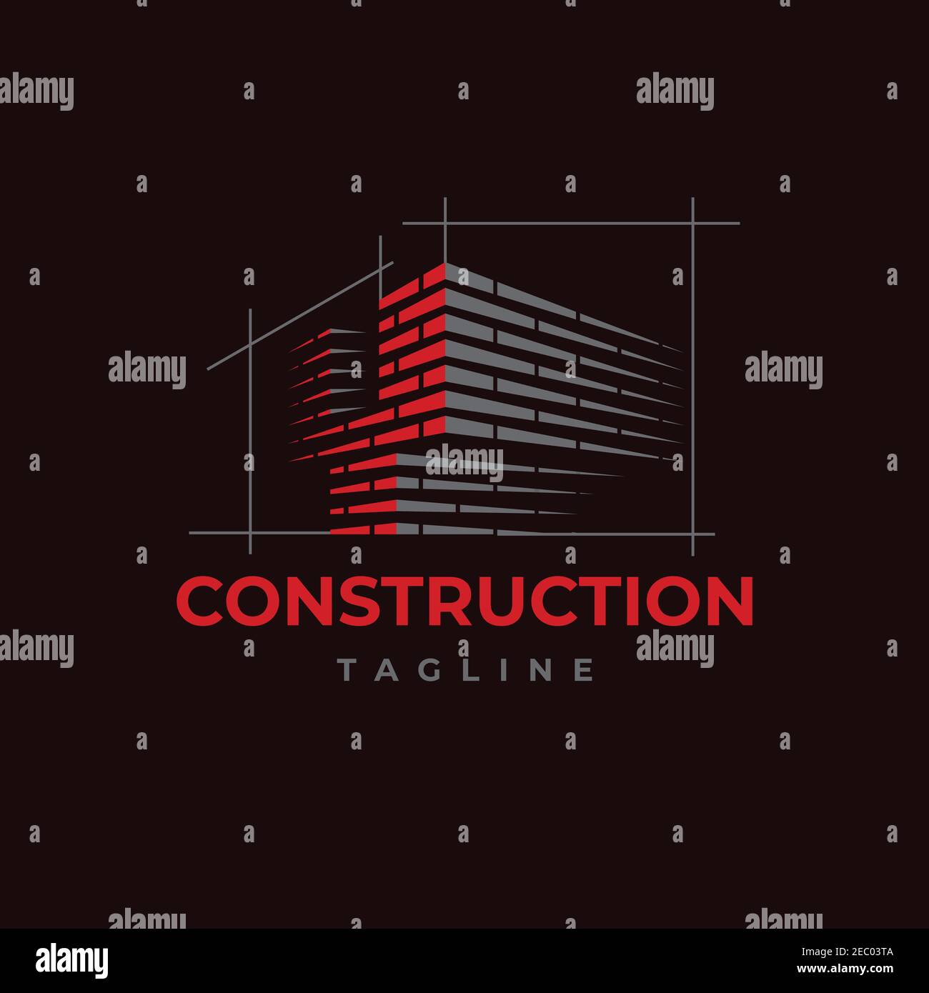 Home build symbol logo design vector template. Brick work illustration ...