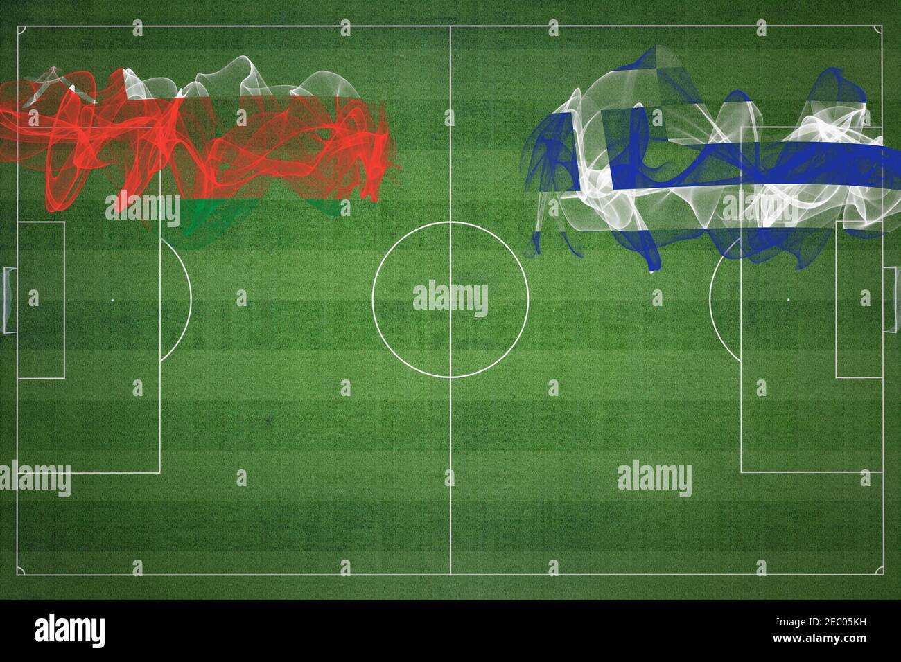 Oman vs Greece Soccer Match, national colors, national flags, soccer ...