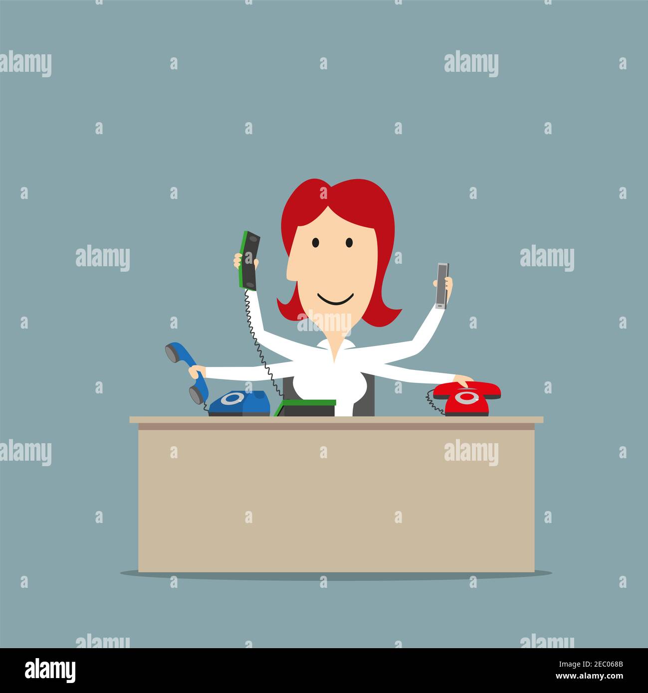 Several telephones Stock Vector Images - Alamy