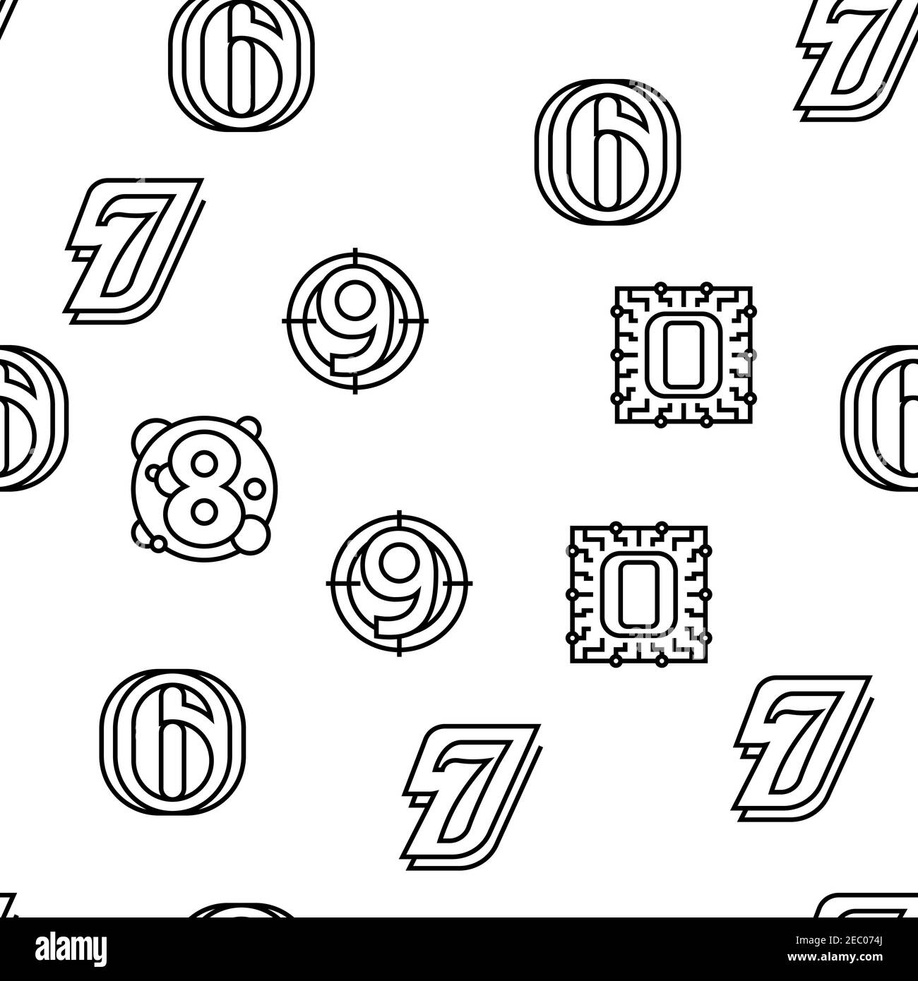 Numbers Numeral Title Vector Seamless Pattern Stock Vector Image & Art ... Numbers Numeral Title Vector Seamless Pattern Stock Vector Image & Art ...