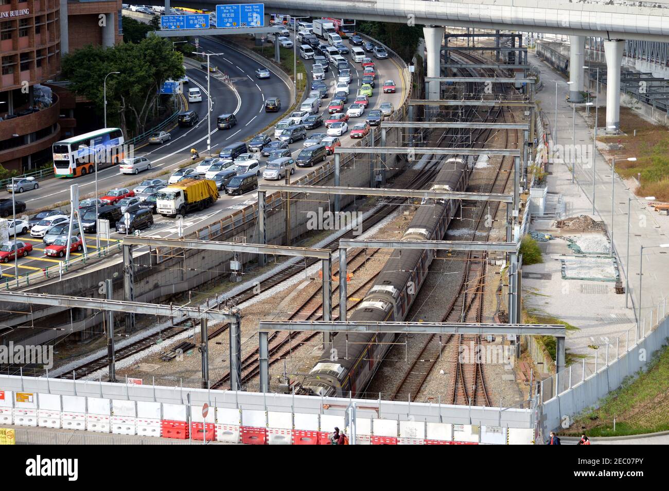 Approach tracks north of Hung Hom MTR station prior to commissioning of ...