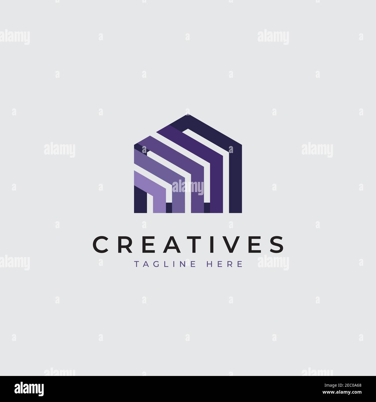 Creative modern house logo hi-res stock photography and images - Alamy