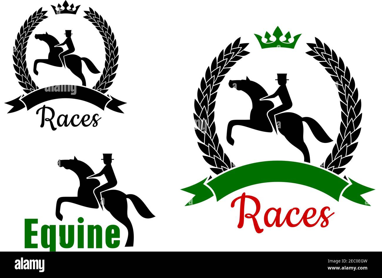 Race horses racing Stock Vector Images - Alamy