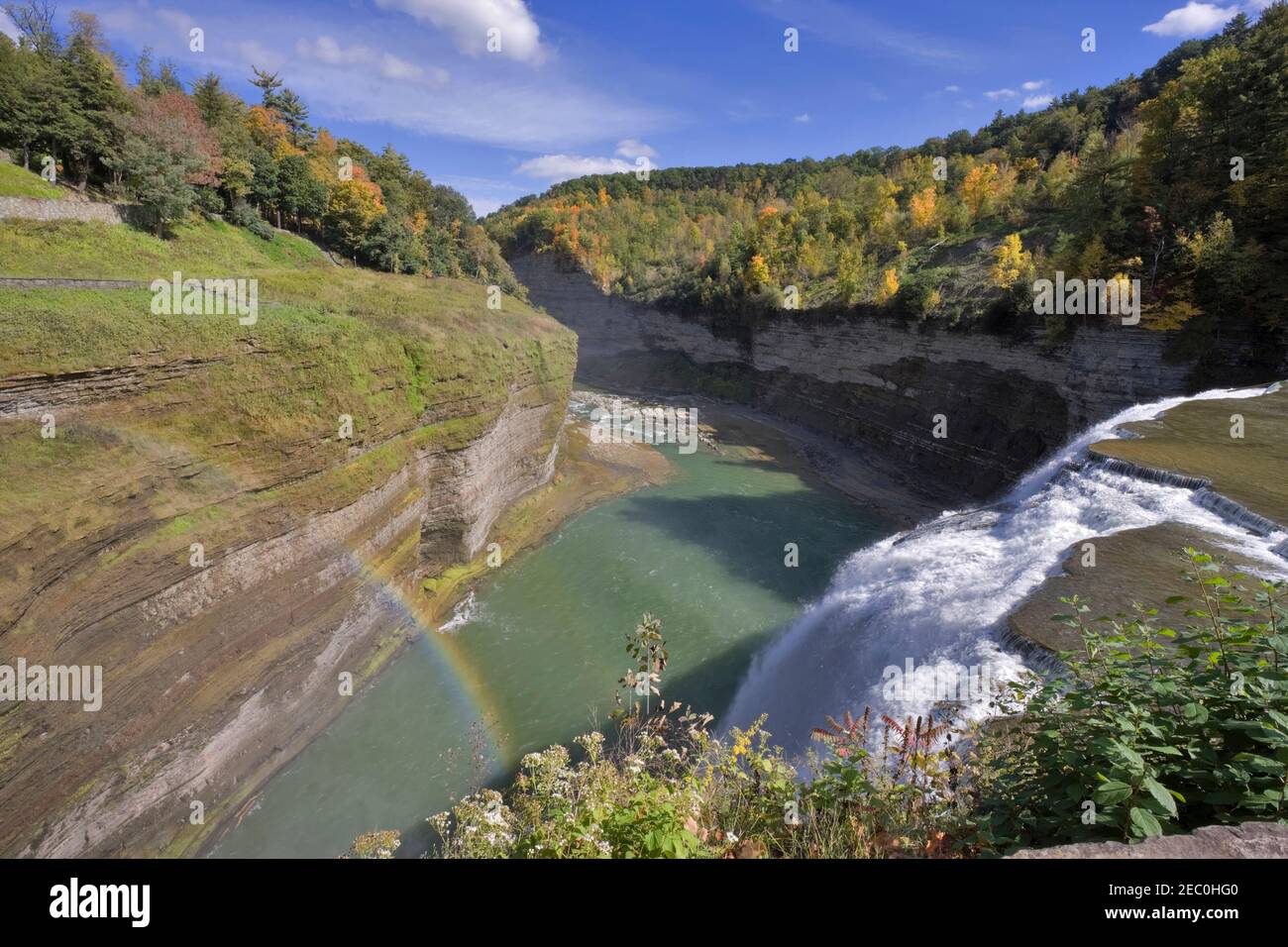 Middle Falls, Letchworth State Park, New York Stock Photo - Alamy