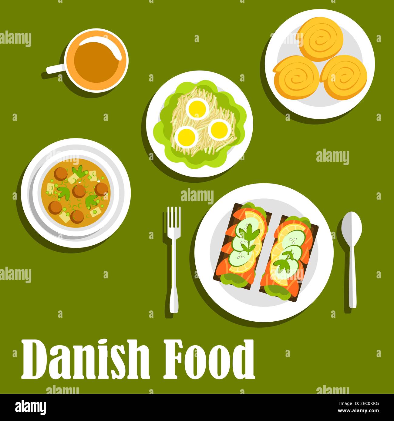 Herb dumpling Stock Vector Images - Alamy