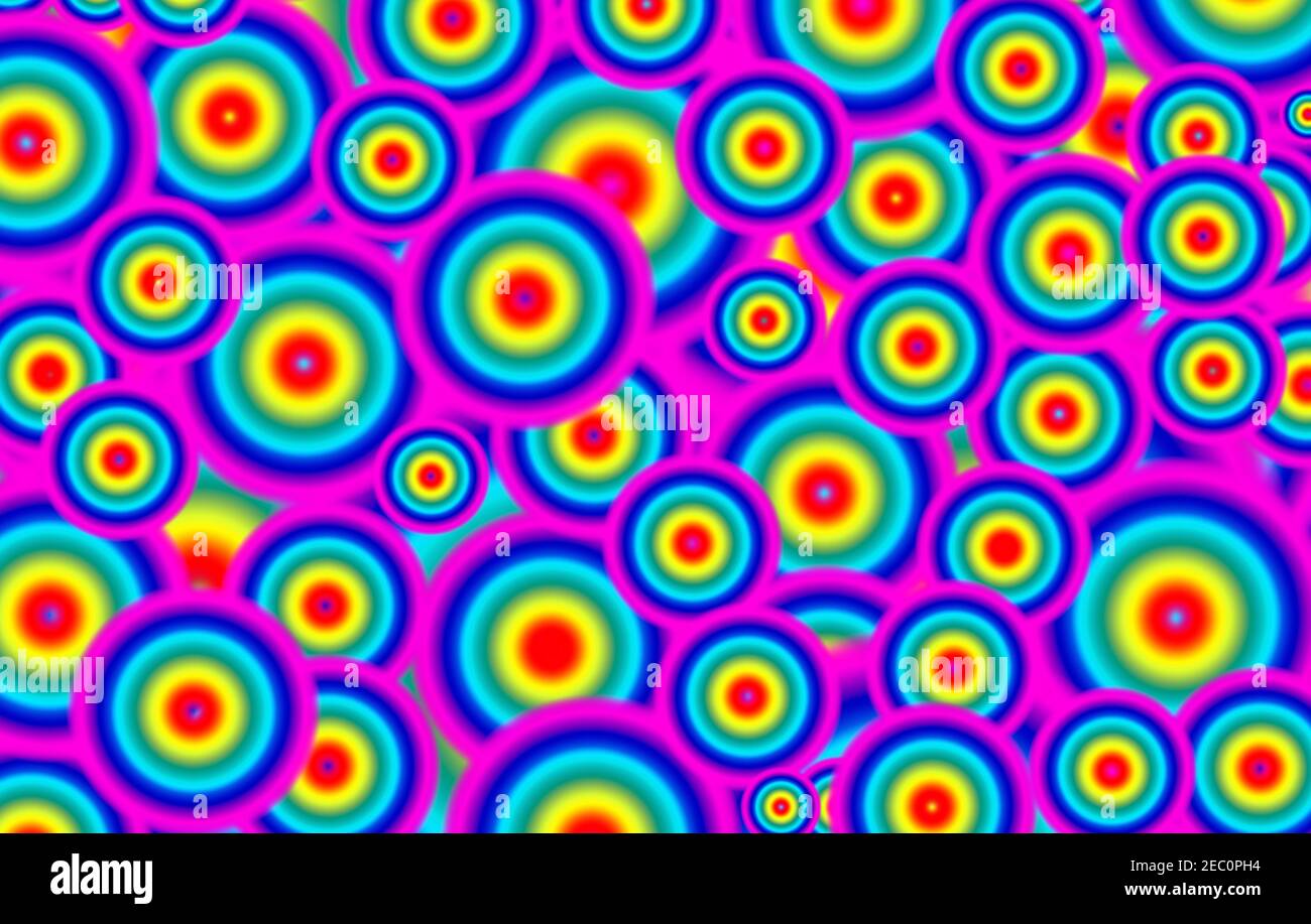 Illustration of seamless pattern with multi-color circles Stock Photo ...