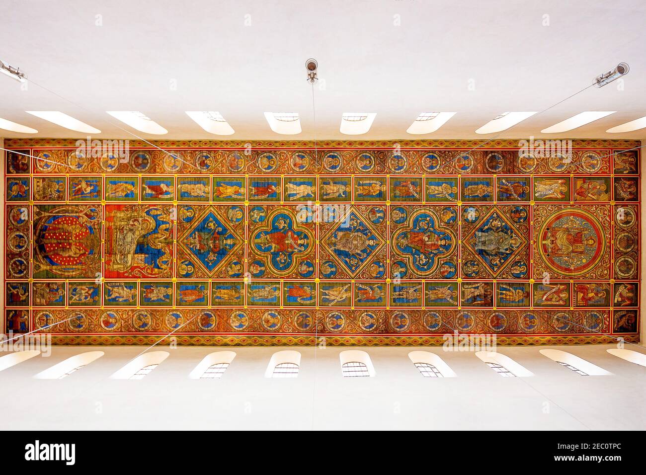 Painted medieval ceiling in church hi-res stock photography and images ...
