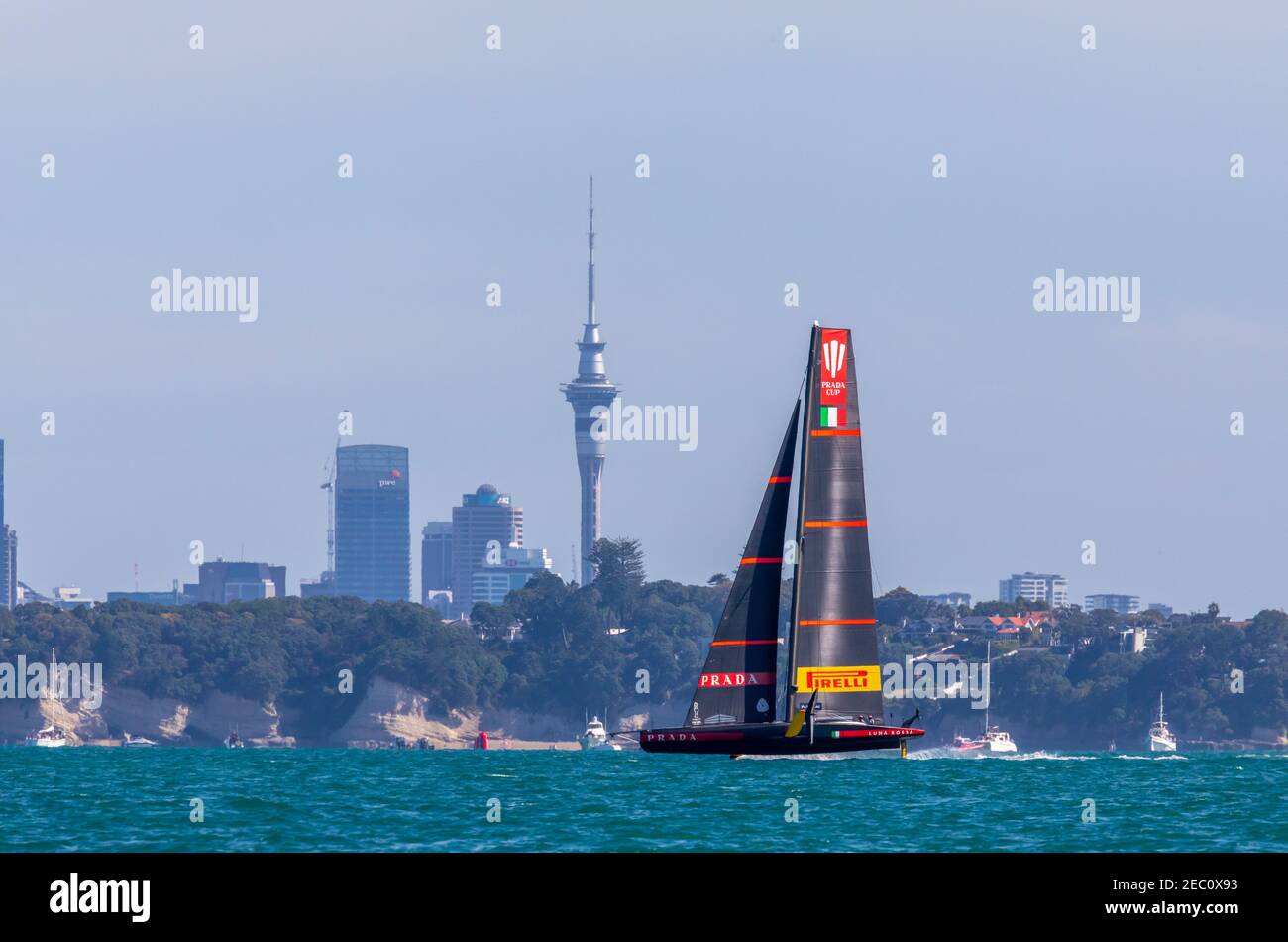 Auckland, New Zealand. 13th Feb, 2021. Luna Rossa Prada Pirelli in the ...
