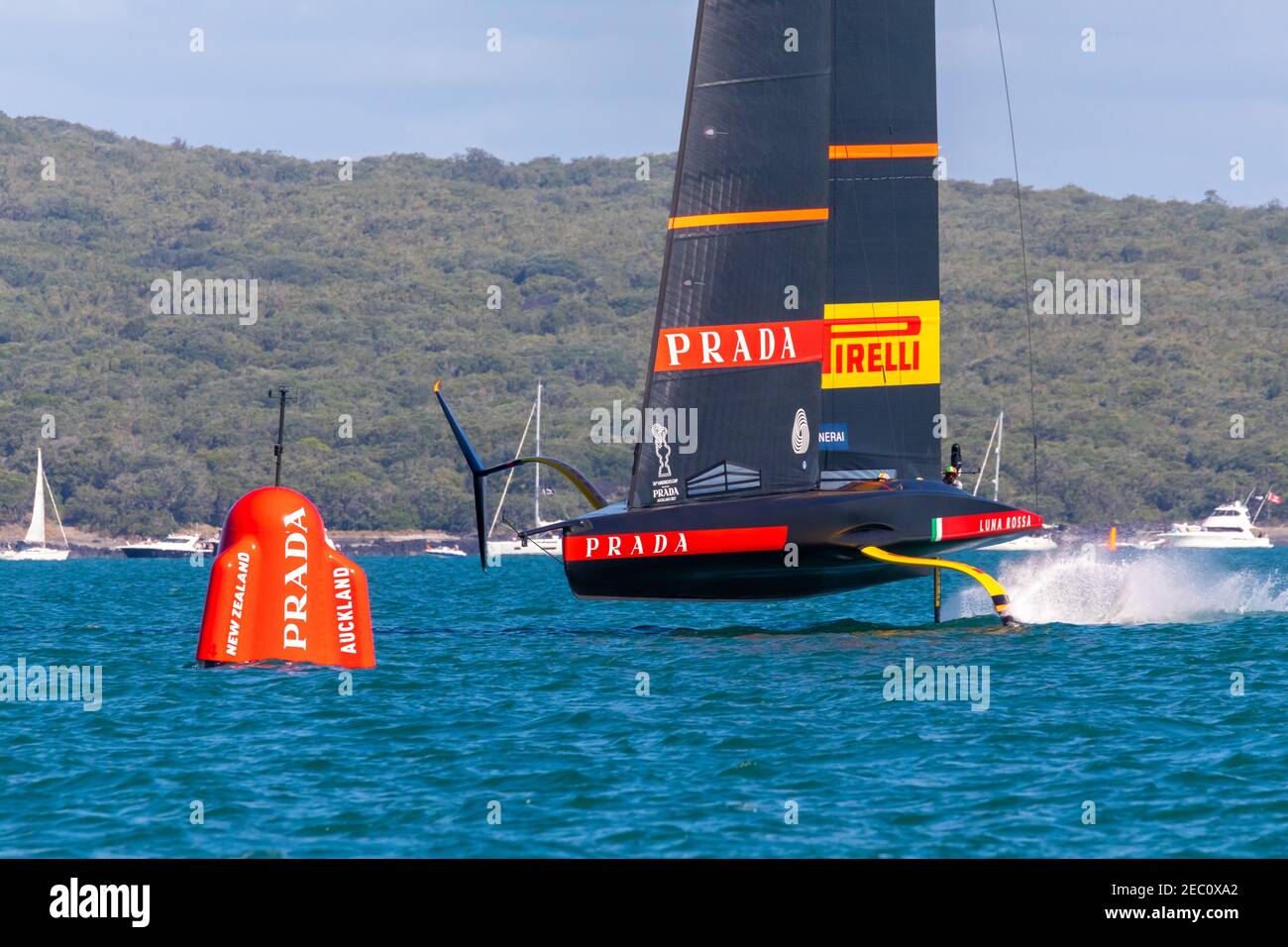 Auckland, New Zealand. 13th Feb, 2021. Luna Rossa Prada Pirelli in the ...