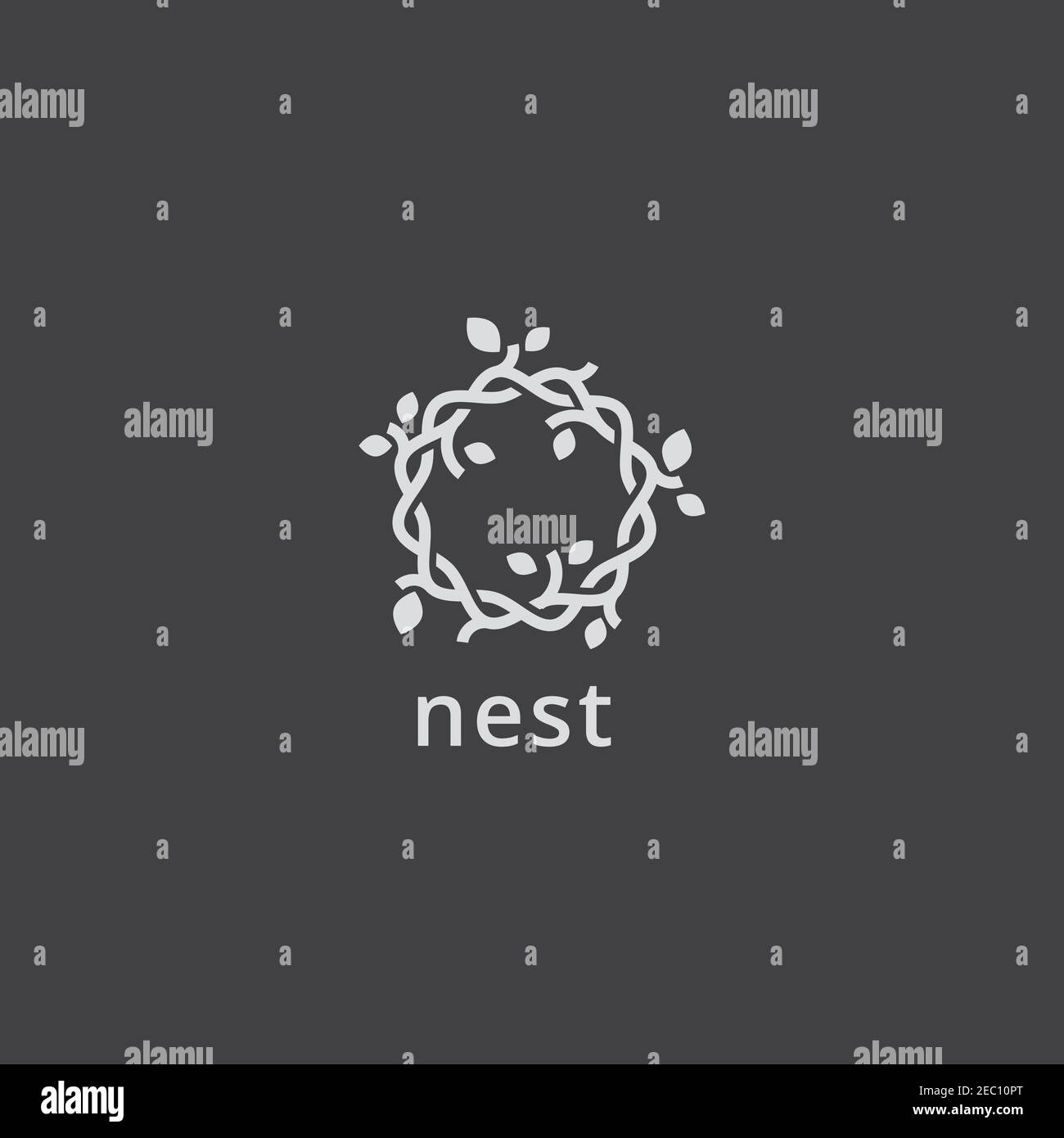 Creative nest logo design inspiration vector template Stock Vector ...