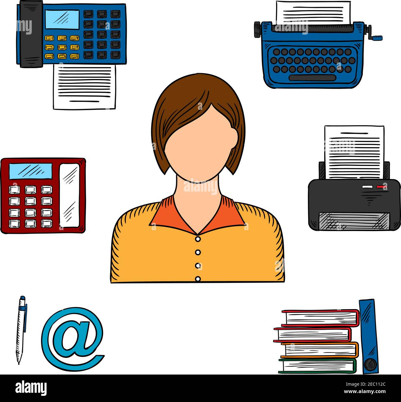 Office Secretary Clipart
