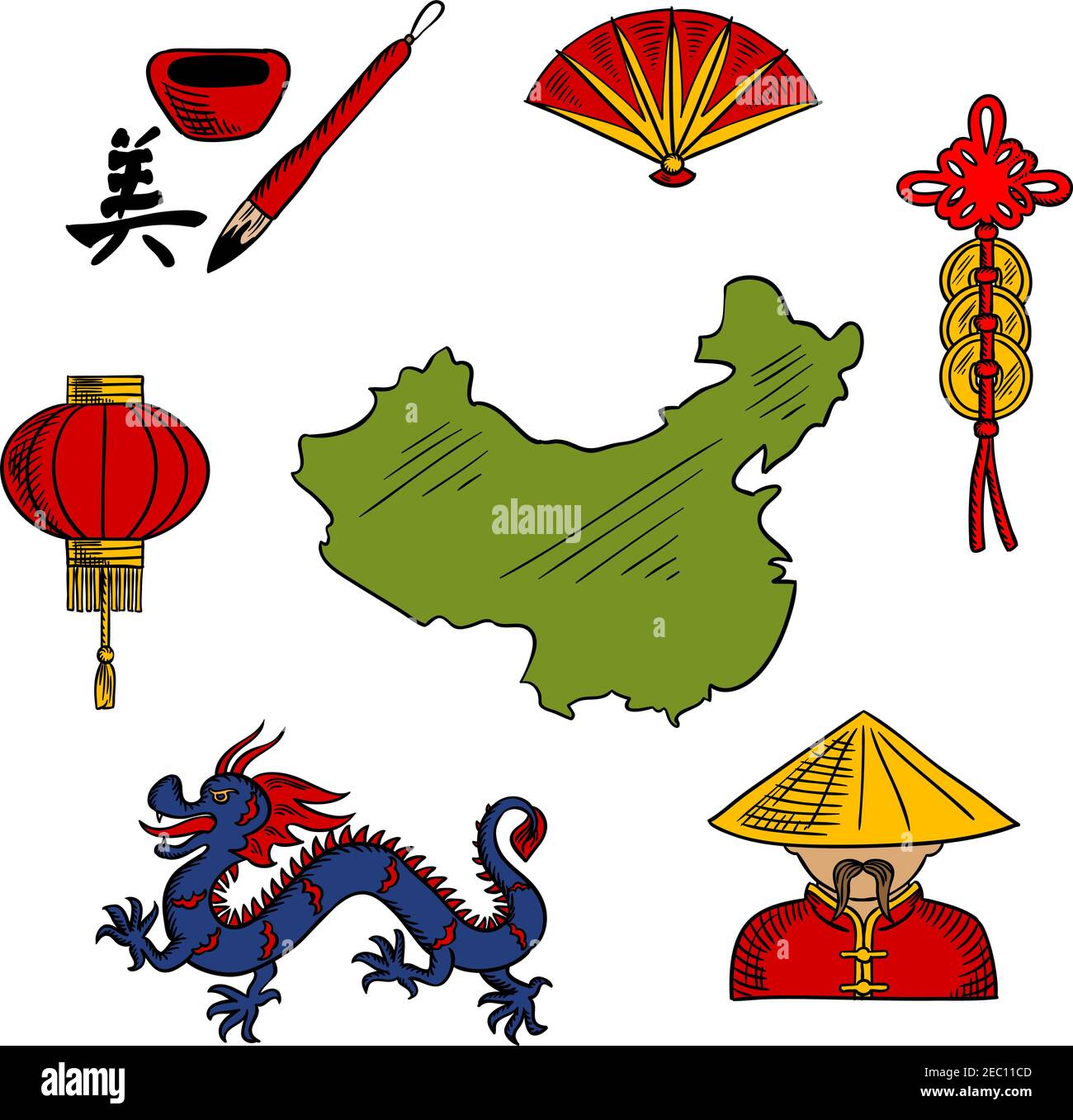 Chinaman hat Stock Vector Images - Alamy