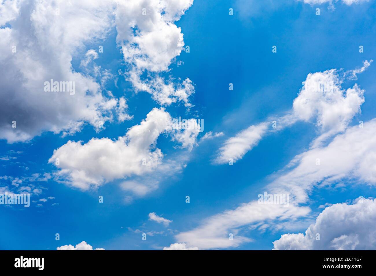 Beautiful sky background of white clouds on blue sky. High quality ...