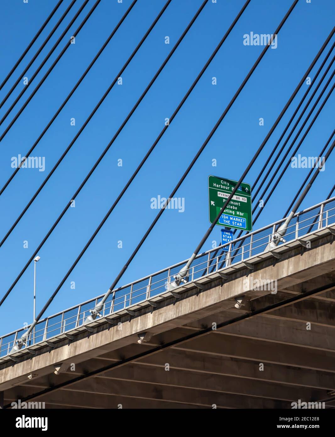 Anzac bridge from below hi-res stock photography and images - Alamy
