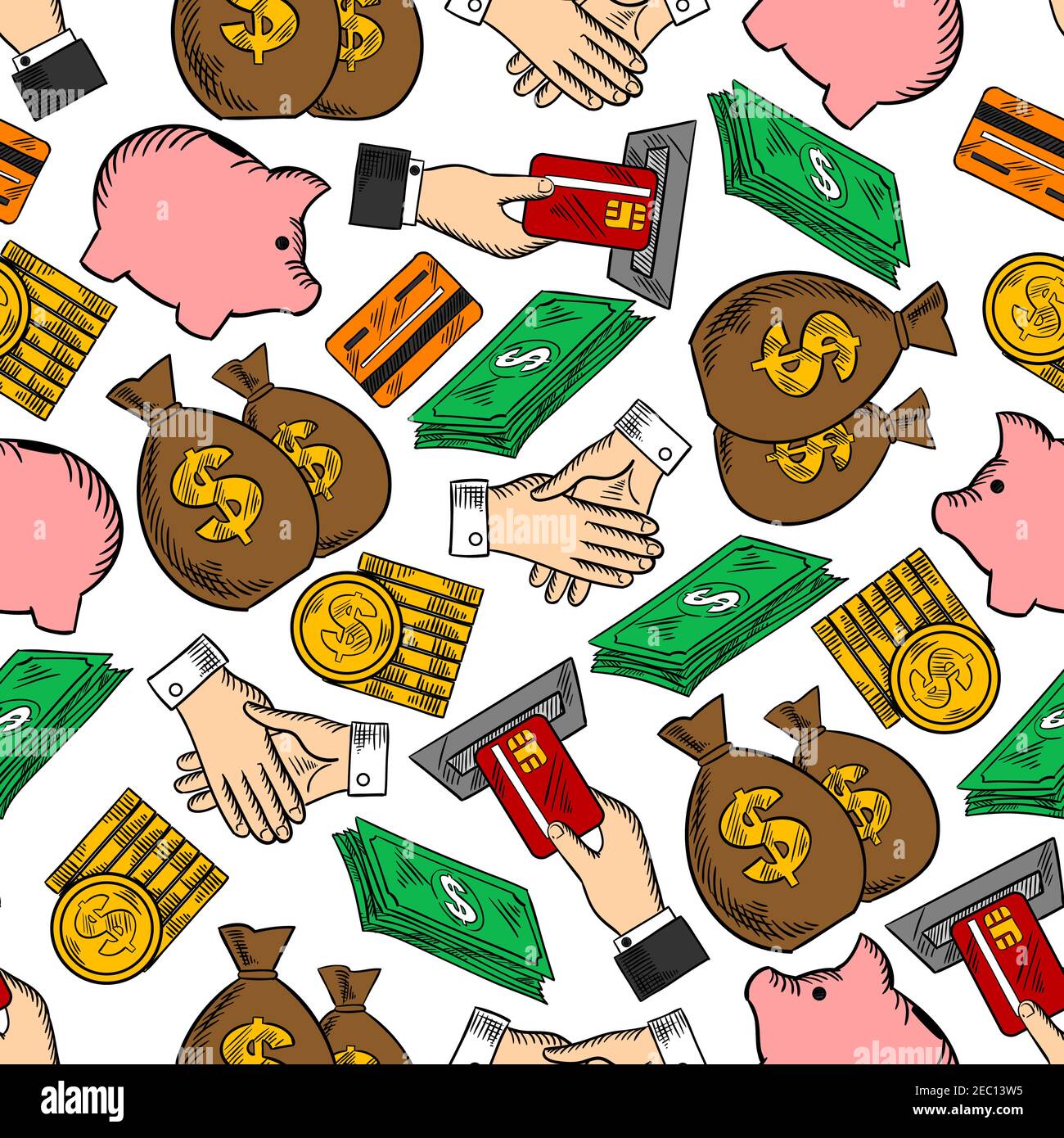 Banknote piles Stock Vector Images - Alamy