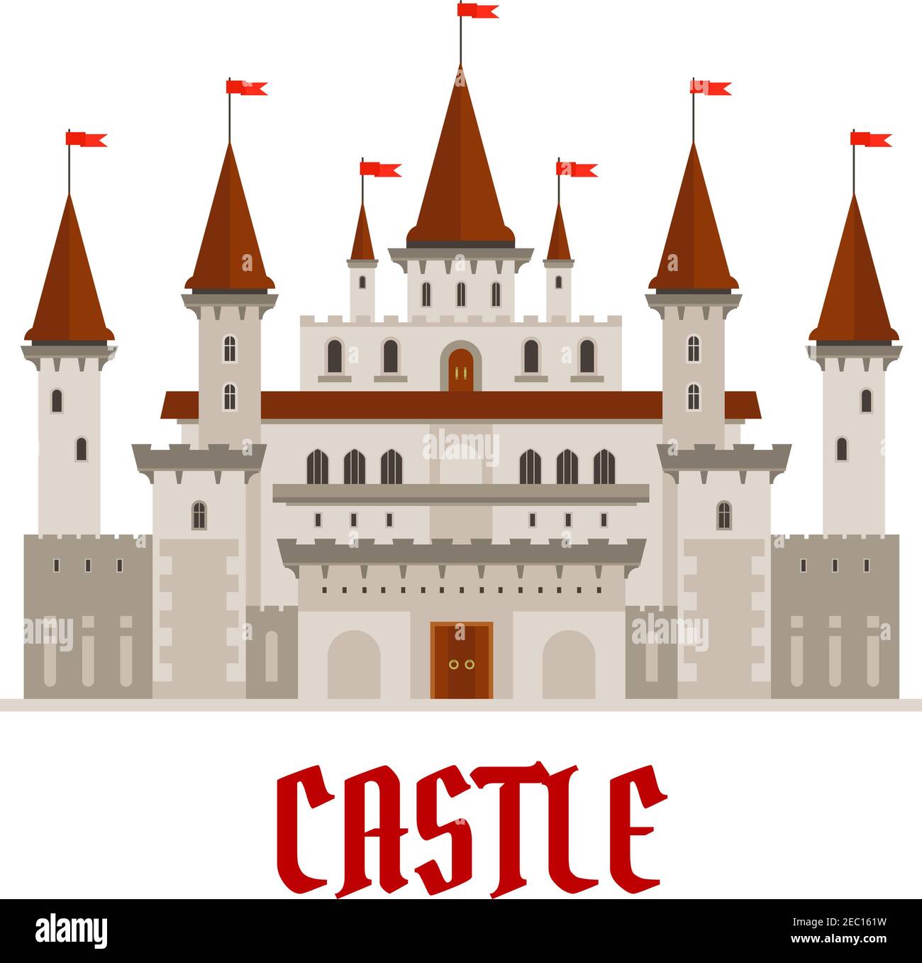 Castle theme vector vectors Stock Vector Images - Alamy