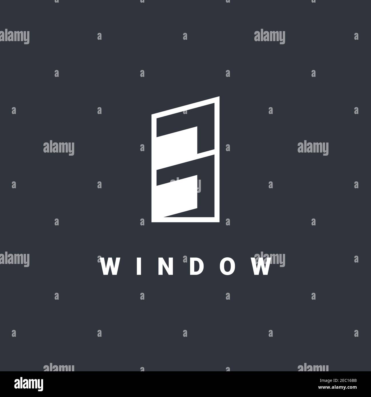 Window logo design symbol vector template Stock Vector Image & Art - Alamy