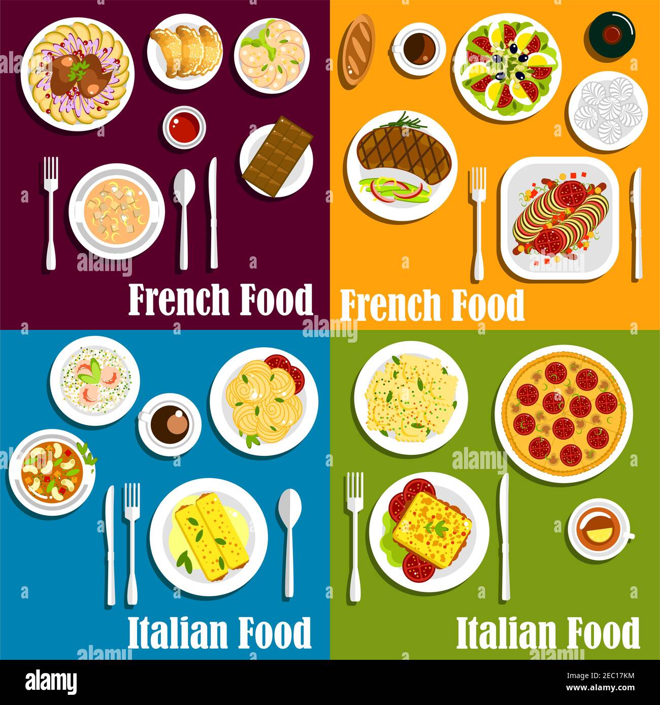 Pasta with stew Stock Vector Images - Alamy