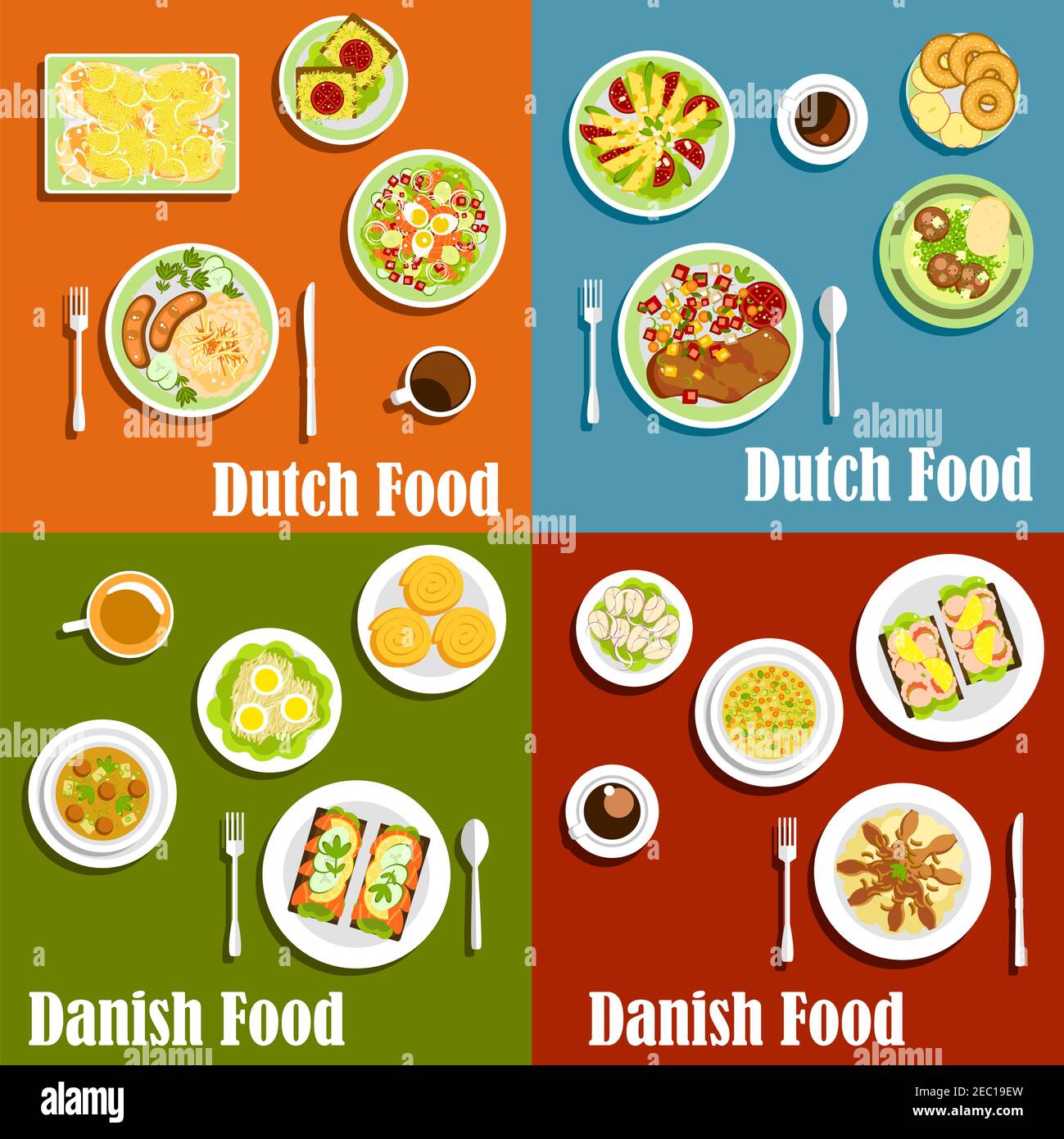 Traditional dutch sandwich Stock Vector Images - Alamy