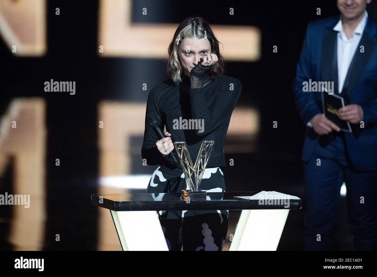 Pomme receives the best female artist of the year award during the 36th ...