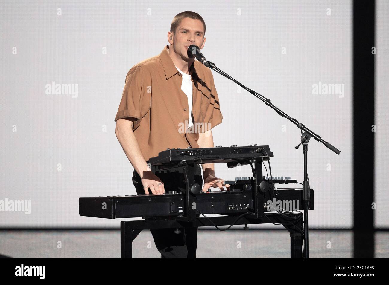 Herve performs on stage during the 36th Victoires de la Musique at la ...
