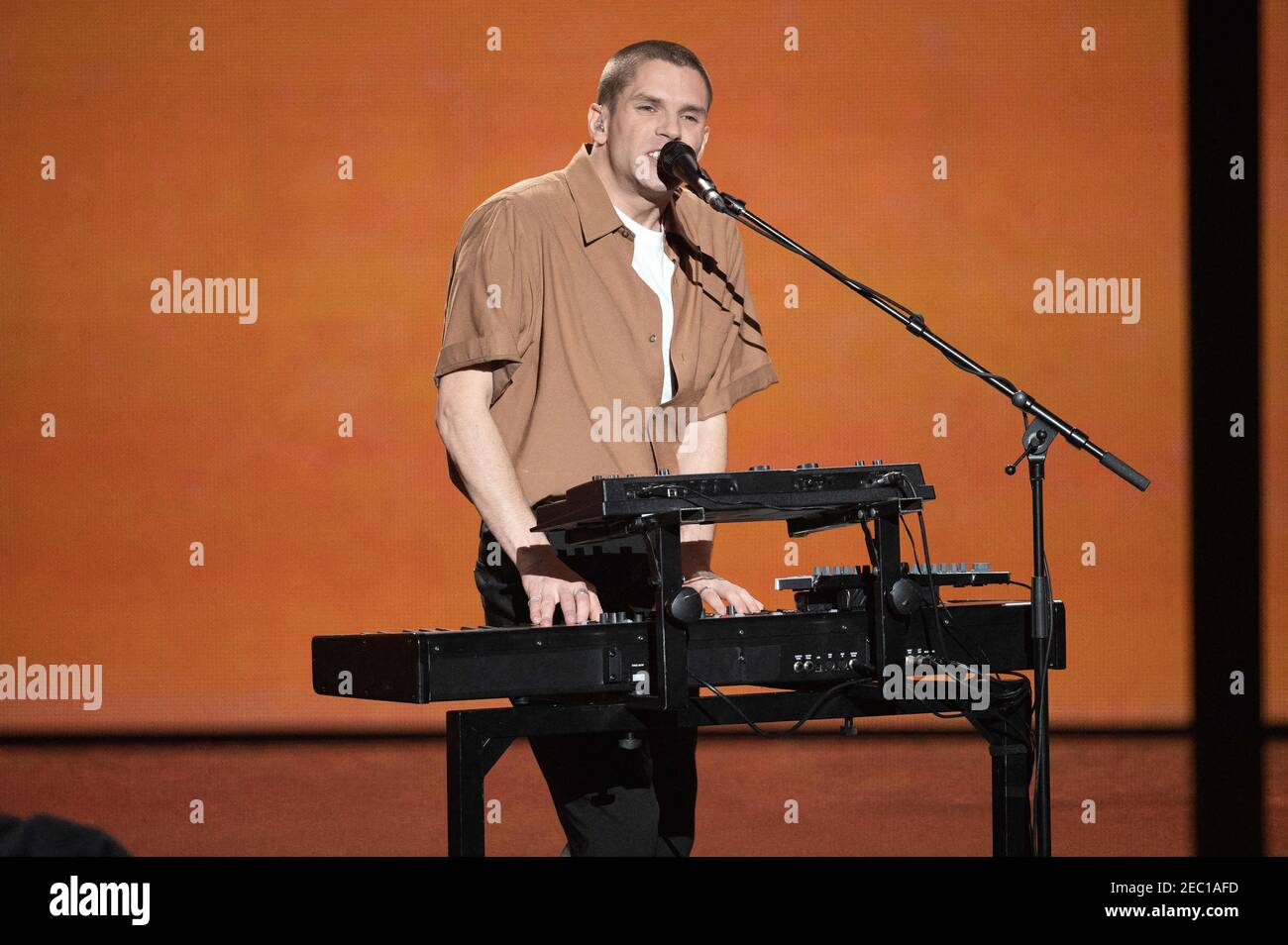 Herve performs on stage during the 36th Victoires de la Musique at la ...